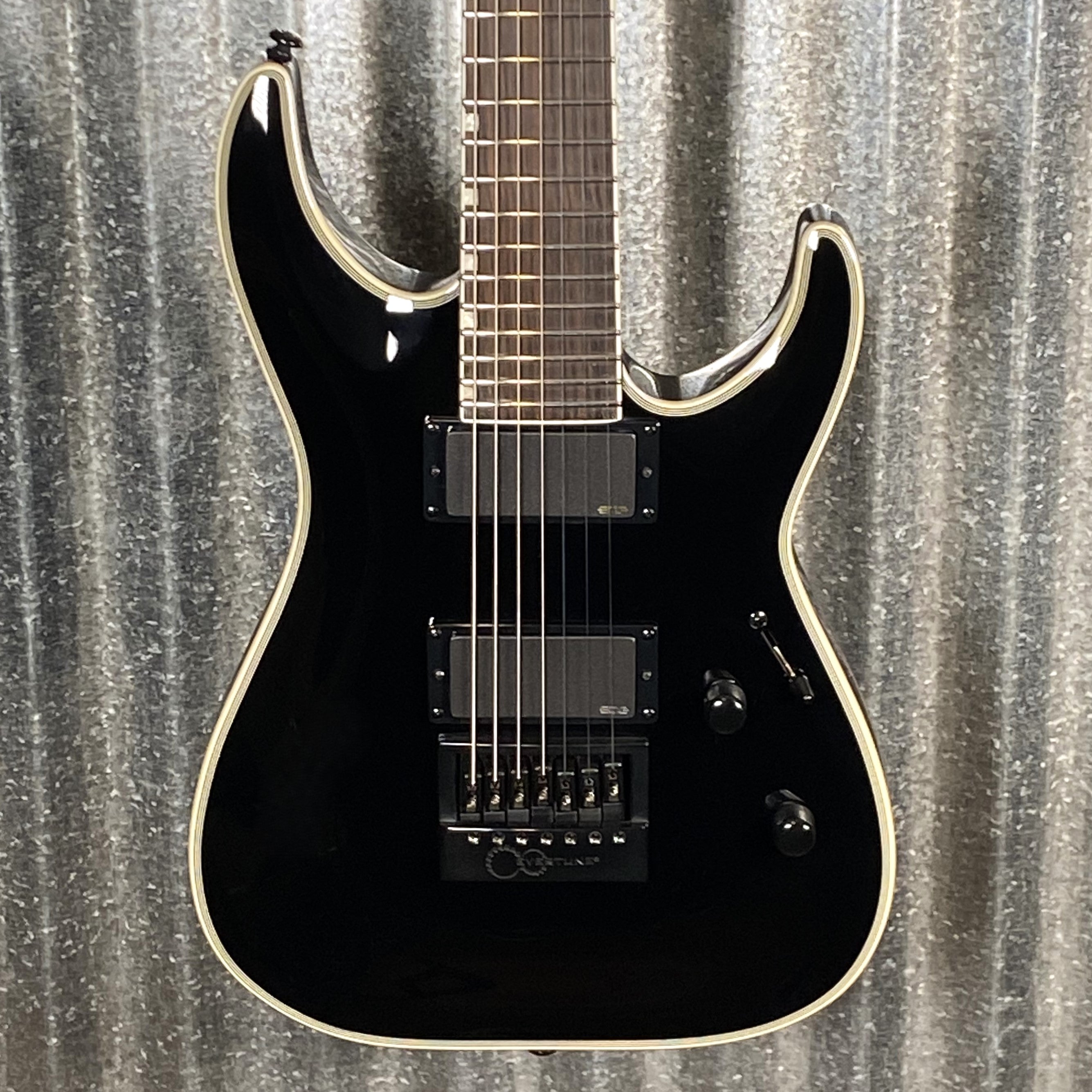 ESP LTD MH-1007 Evertune Black EMG 7 String Guitar LMH1007ETBLK #0543 ...