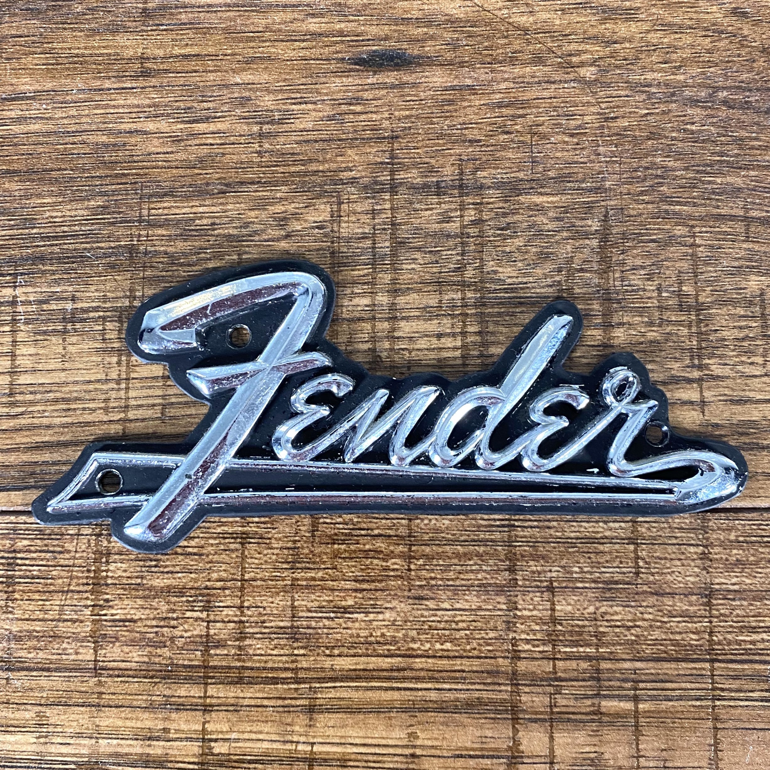Fender Logo Badge 1969 Twin Reverb Amp Metal Used – Specialty Traders