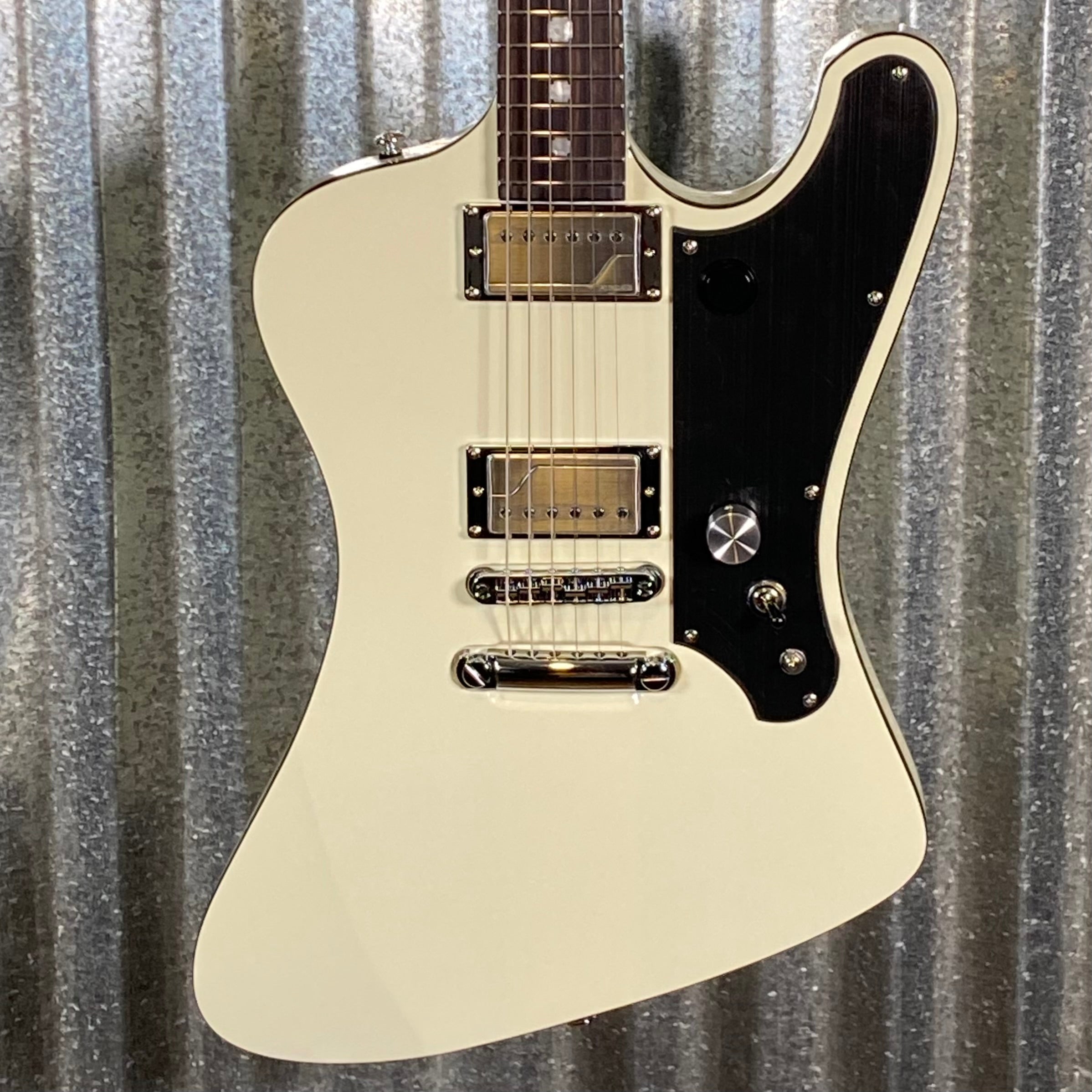ESP LTD RZK-III Richard ZK Rammstein Phoenix Olympic White Guitar & Ca ...