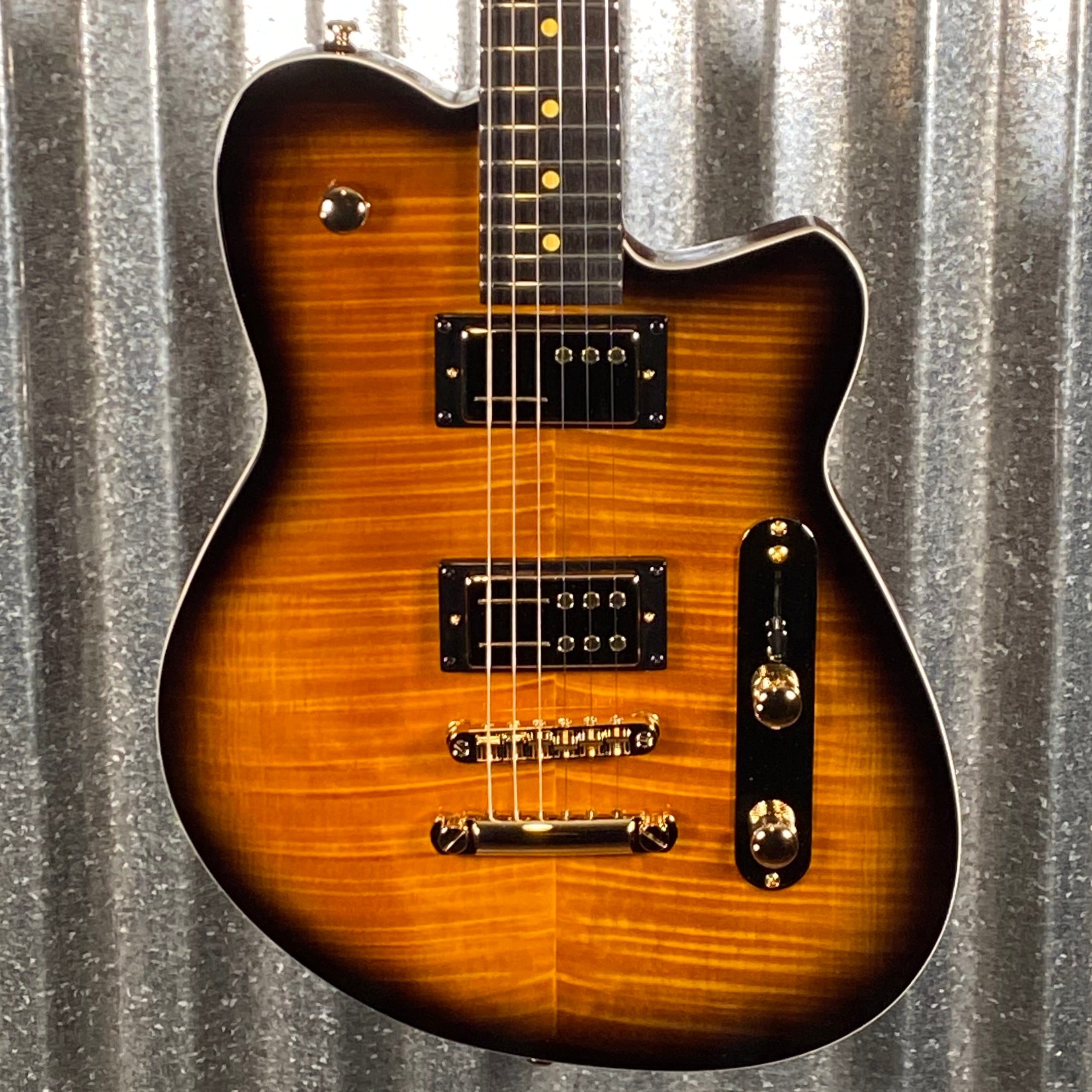 Reverend Charger RA FM Coffee Burst Flame Guitar #67630 – Specialty Traders